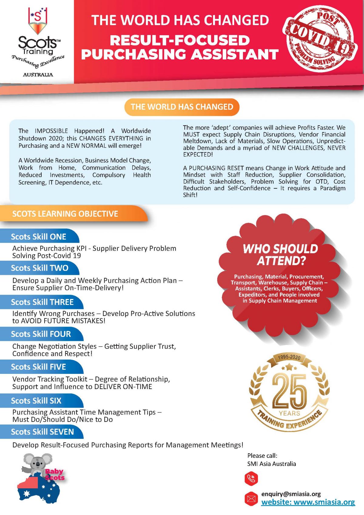 Result Focused Purchasing Assistant – SMI ASIA Australia